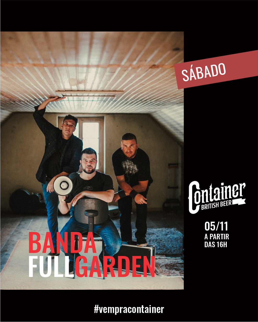 Banda Full Graden no Pátio da Container | Blumenau, aqui a vida acontece!